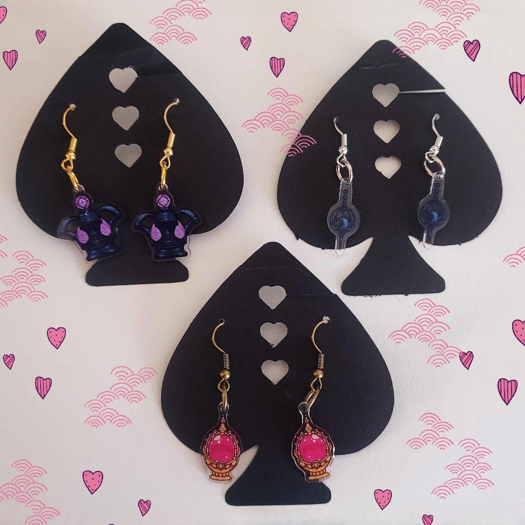 Madoka Magica 2cm Earrings: Soul Gem, Grief Seed, Devil Homura - Etsy