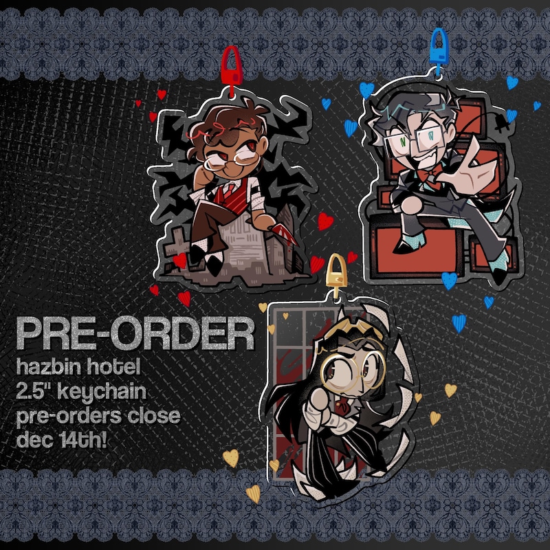 Alastor and Vox Keychains - Etsy