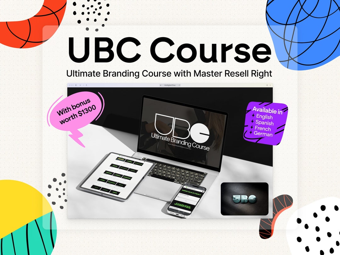 Ultimate Branding Course UBC Full Course One Time Payment Master Resell Rights Inc. Personal ...