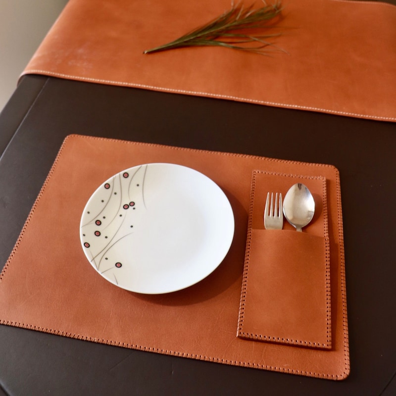 Leather Placemats - Etsy