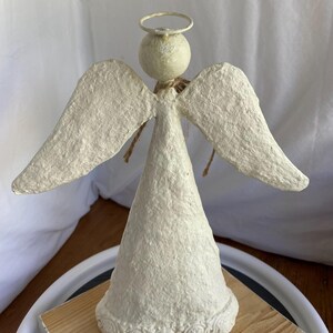 Handmade Paper Mache Snow Angel - Etsy