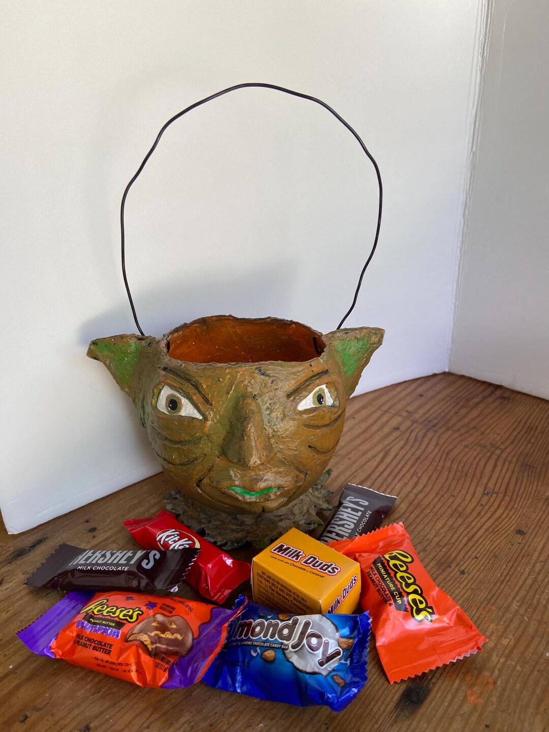 Handmade Paper Mache Vintage Styled Imp Candy Bucket - Etsy
