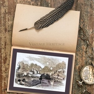 Civil War Era Color Woodcut Etching of Historical 1800s Battle, 19th ...