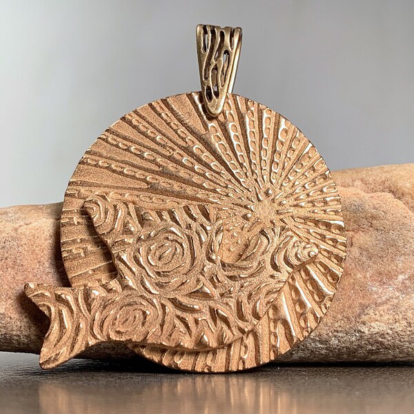 Metal Clay Pendant - Etsy