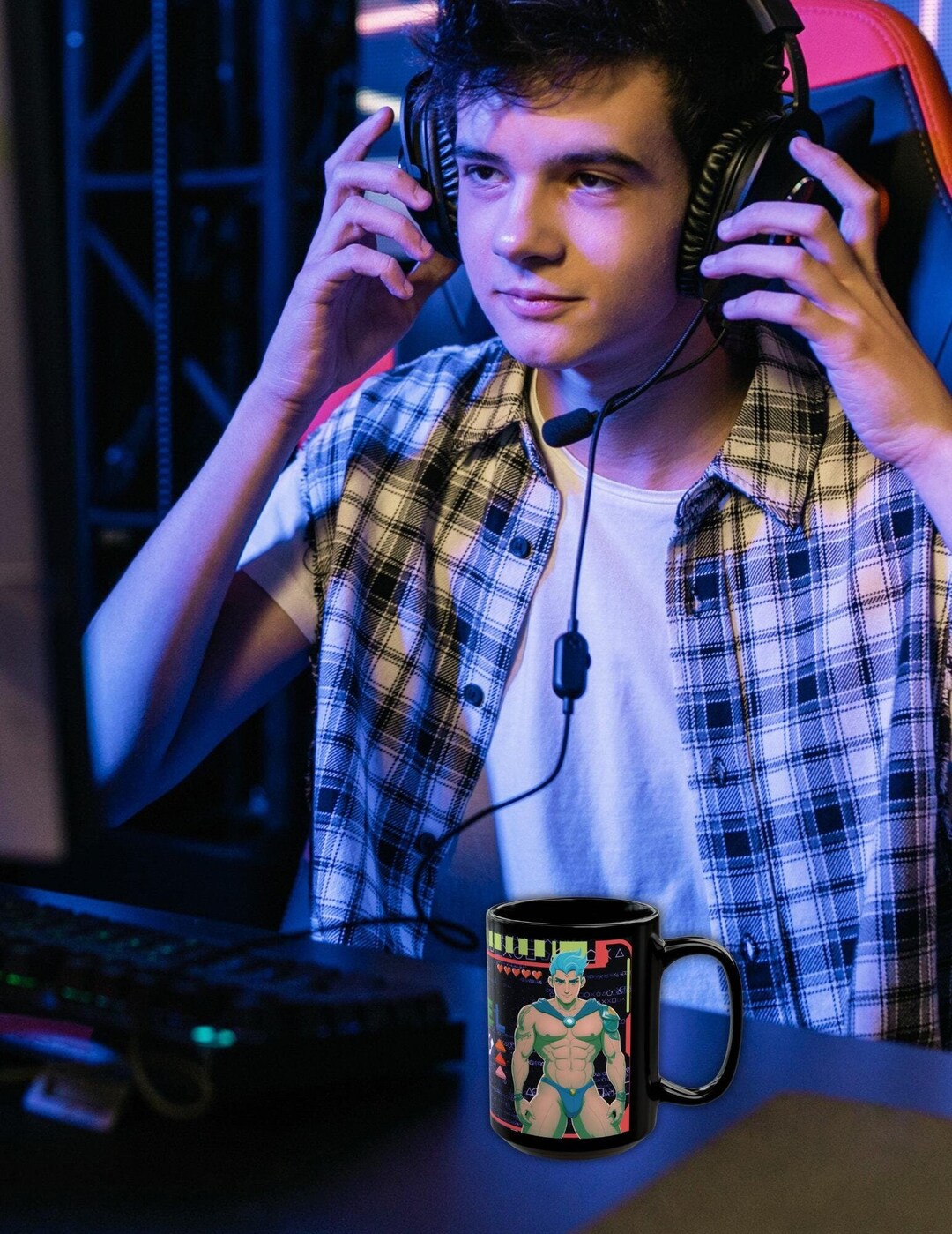 LGBT + Pride Gay "stud Mugs Collection" "level Up!" Gaymer / Gamer ...