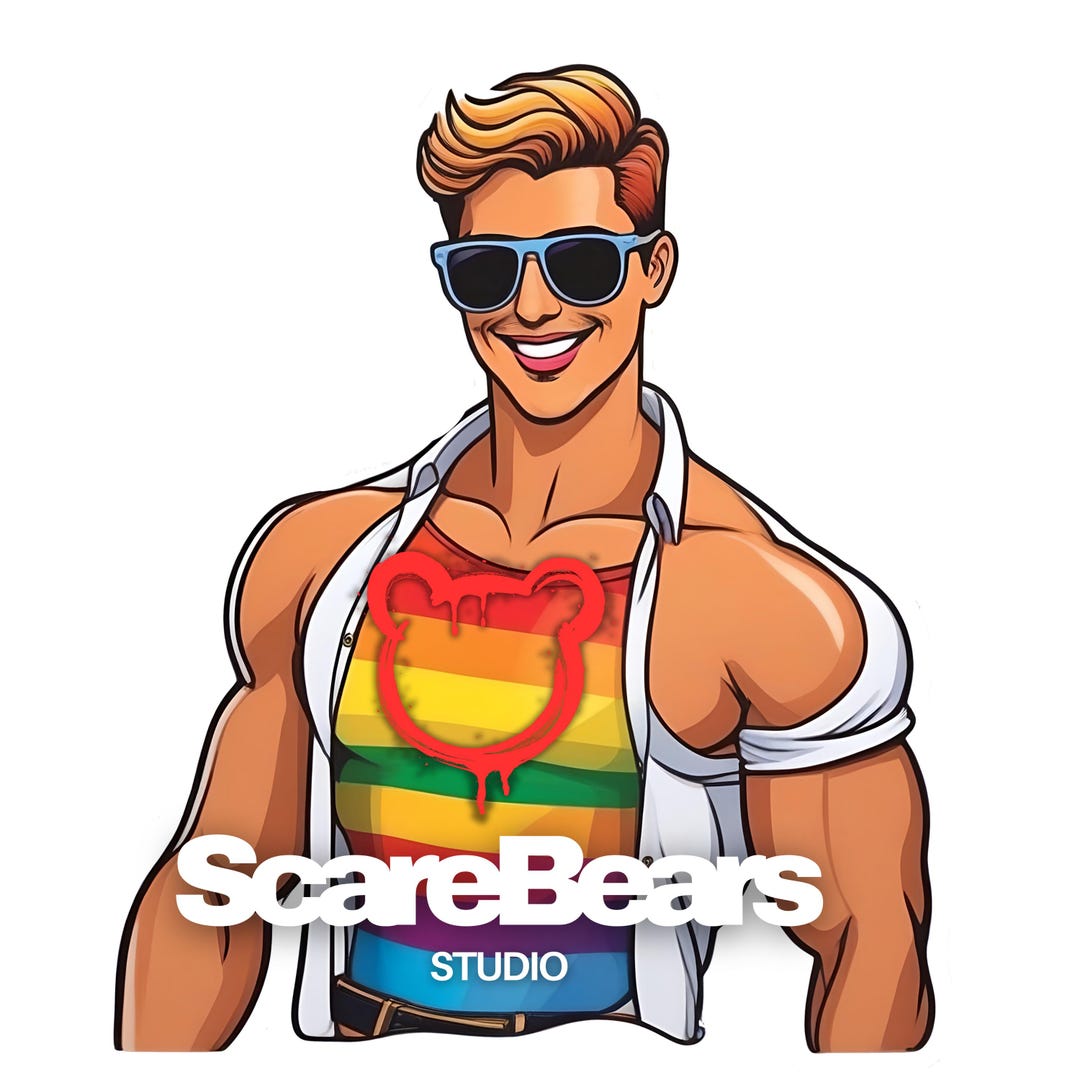 2024 PRIDE Gay Sexy Hunks Adult Sticker Sheets LGBTQIA+ Vinyl Indoor ...