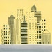 Yellow Cityscape, Art Print, 8.5x11 - Etsy