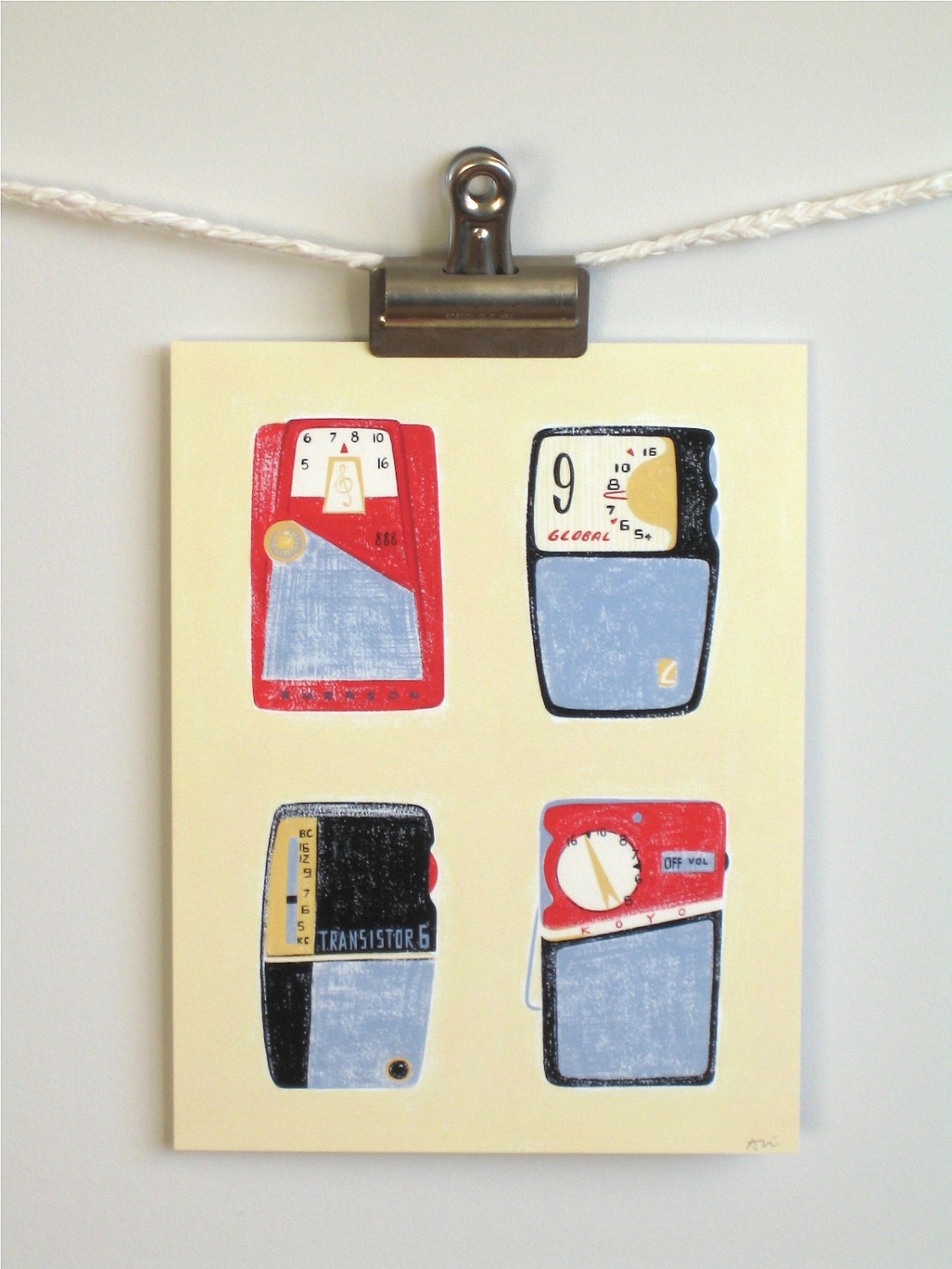 Transistor Radios, Art Print, 8.5x11, Vintage Radios - Etsy