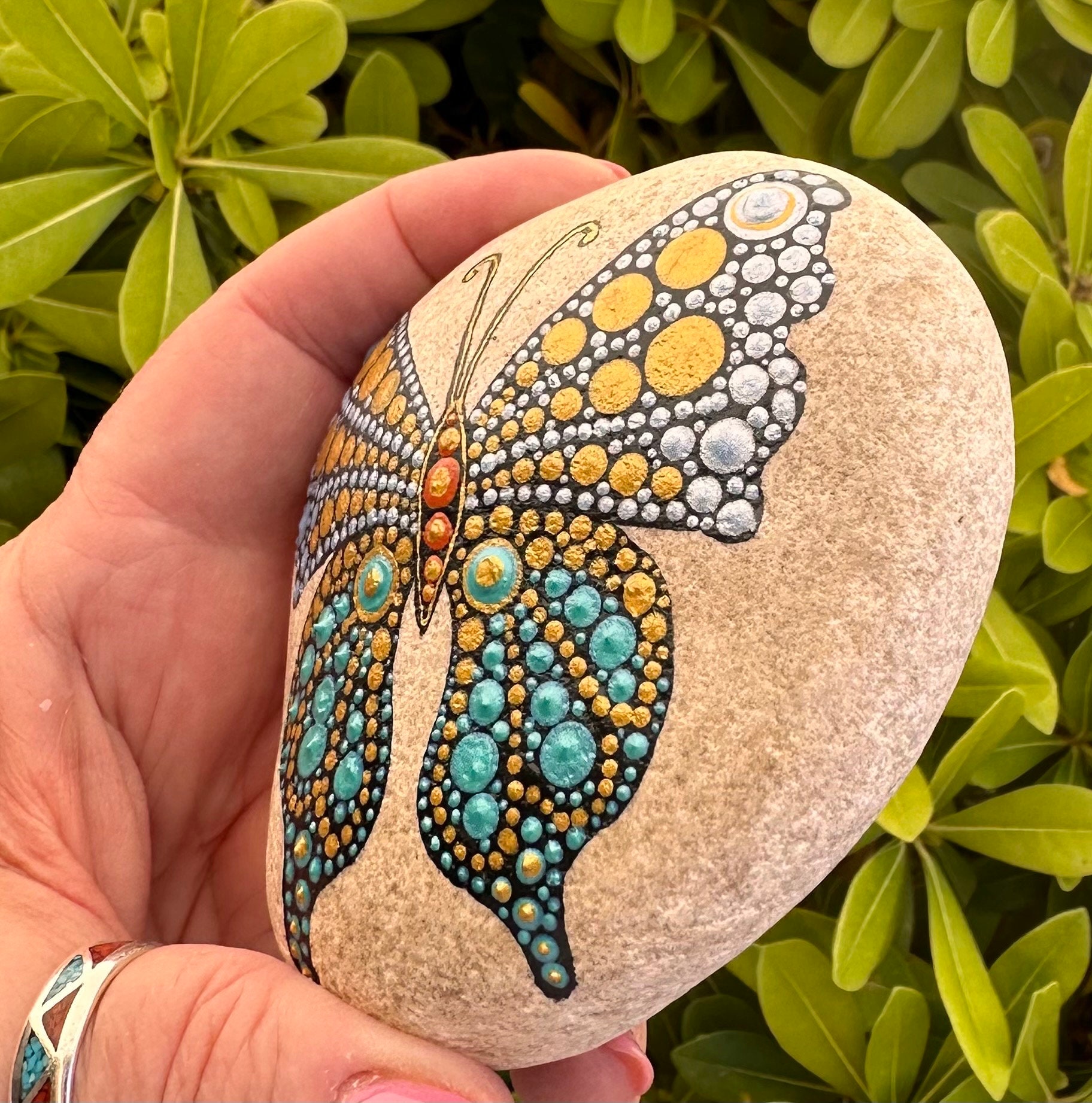 Butterfly Dot Painted Rock | Gifts for Women | Painted Rocks for the ...