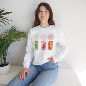 Poppi Soda Sweatshirt, Poppi Soda Crewneck Sweatshirt, Floral ...