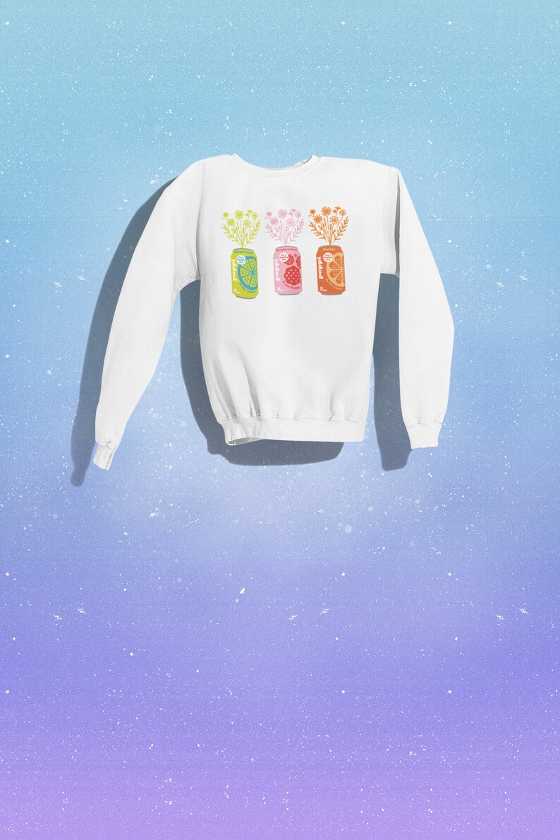 Poppi Soda Sweatshirt, Poppi Soda Crewneck Sweatshirt, Floral ...