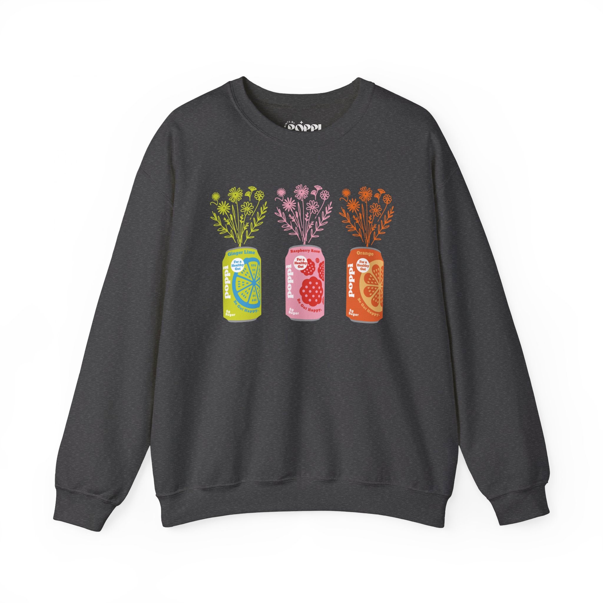 Poppi Soda Sweatshirt, Poppi Soda Crewneck Sweatshirt, Floral ...