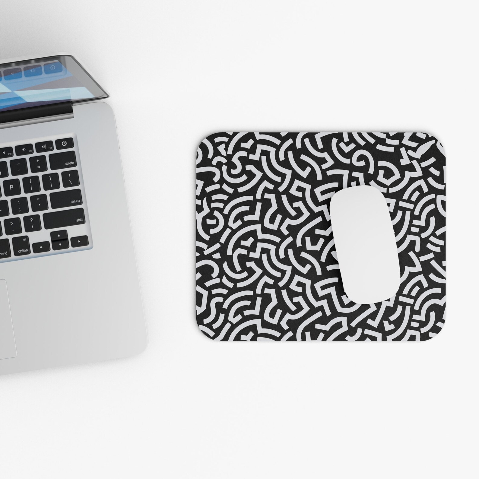 Black and White Modern Design Mouse Pad | Charming Design Mouse Pad ...