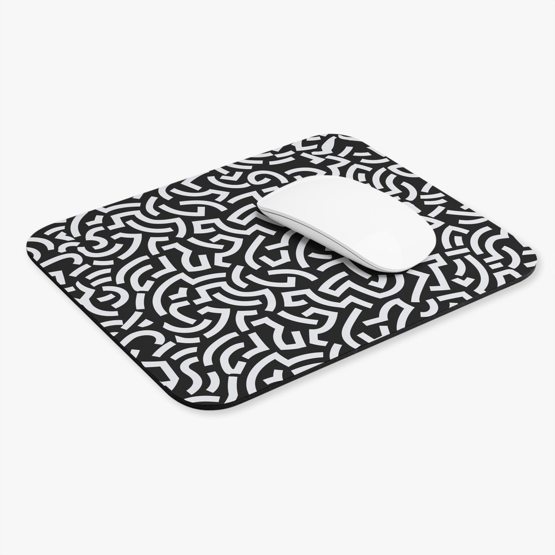 Black and White Modern Design Mouse Pad | Charming Design Mouse Pad ...