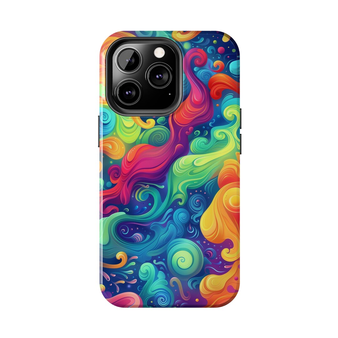 Crazy Color Explosion Case | Unique Design Phone Case | iPhone 15/14/13 ...