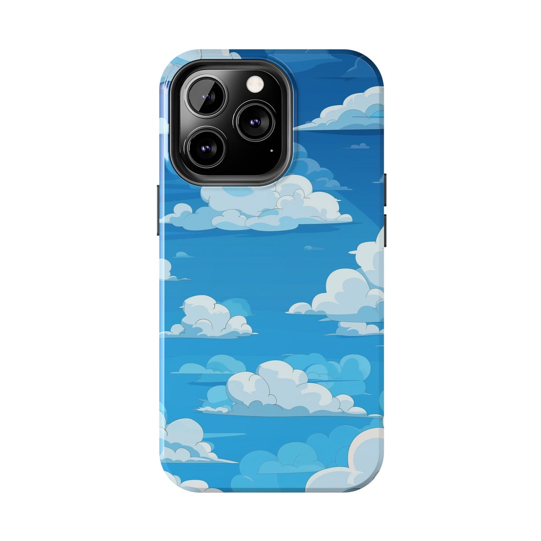 A Happy Cloudy Day Case | Unique Design Phone Case | iPhone 15/14/13/12 ...