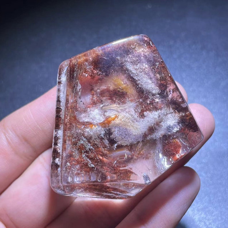 Rare Natural Colorful Ghost Phantom, Quartz Crystal Specimen,crystal ...