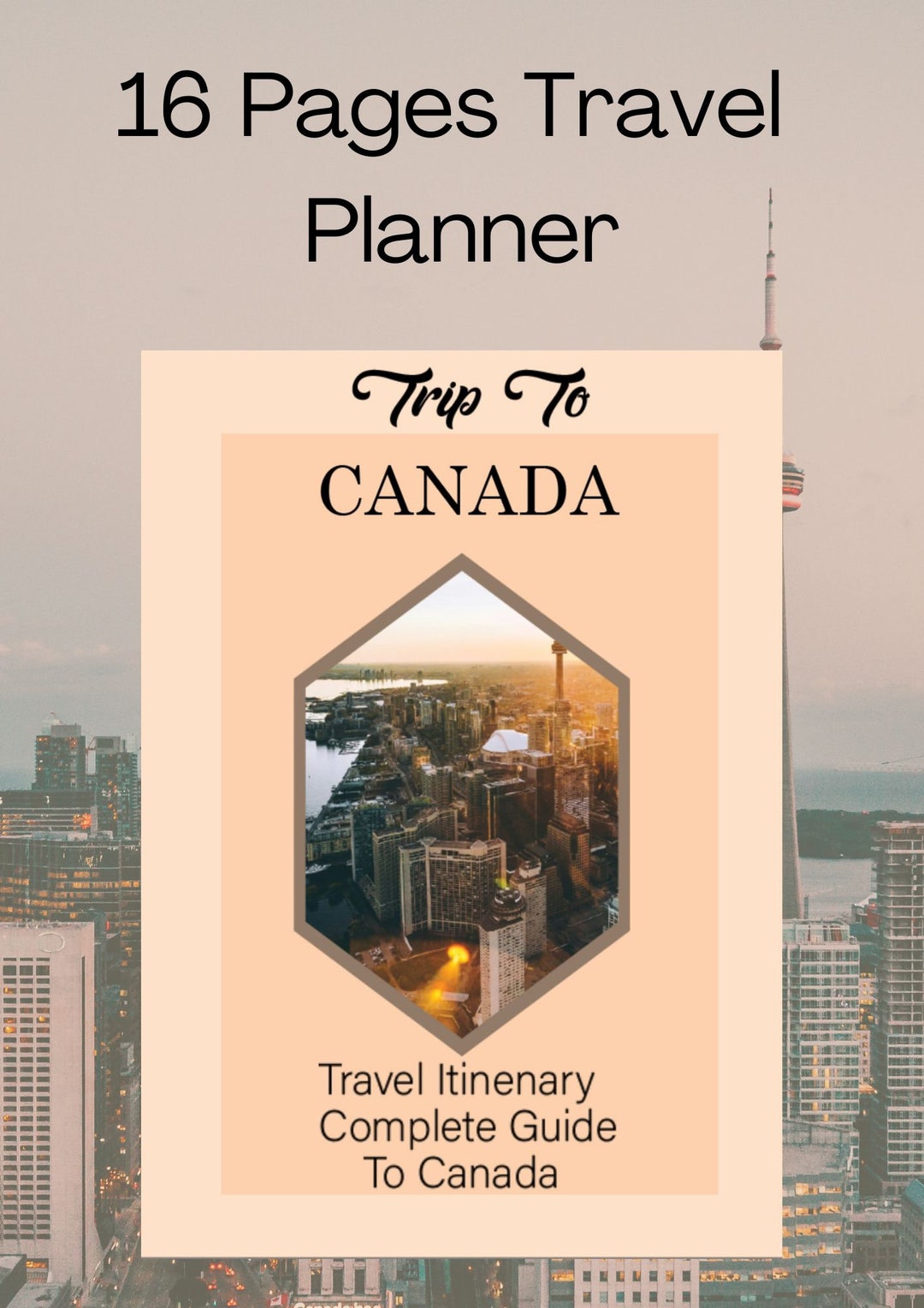 Travel Guide, Travel Journal, Editable Travel Itinerary Planner, A4 ...