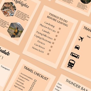 Travel Guide, Travel Journal, Editable Travel Itinerary Planner, A4 ...