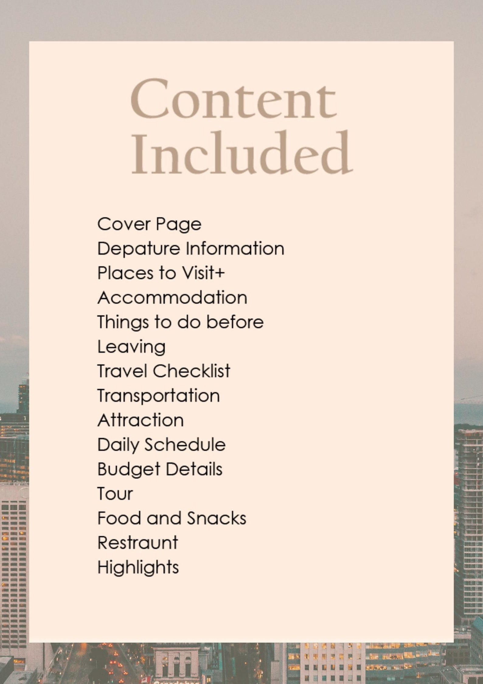 Travel Guide, Travel Journal, Editable Travel Itinerary Planner, A4 ...