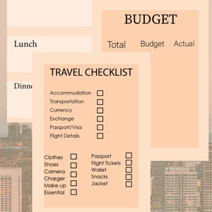 Travel Guide, Travel Journal, Editable Travel Itinerary Planner, A4 ...