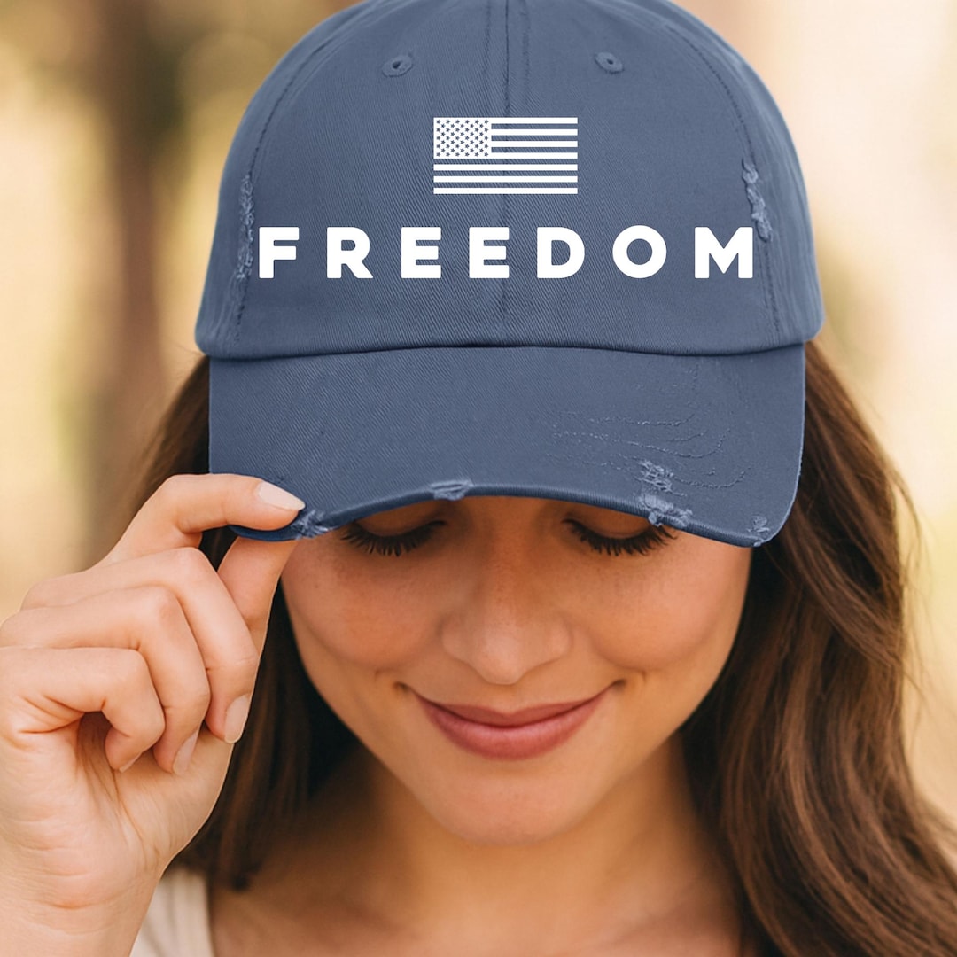 FREEDOM Patriotic Cap - Turning Point USA Inspired Hat- Free Speech ...