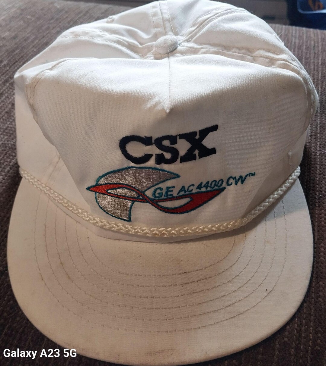 Vintage CSX GE AC 4400 Cw Snapback Hat by Cap America White - Etsy