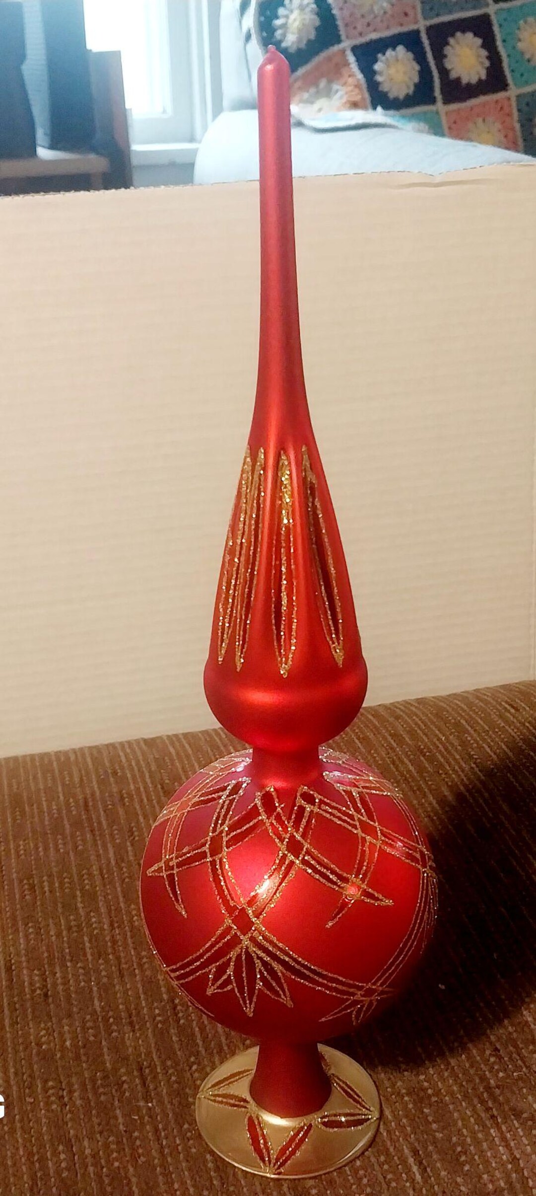 Waterford Ashbourne Red Velvet Tree Topper Christmas Ornament - Etsy