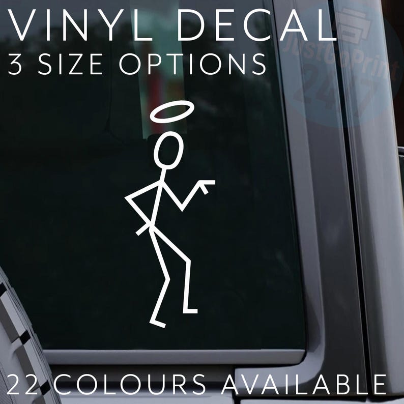 The Saint Stickman Vinyl Decal Car Window Laptop Sticker - 3 Sizes - 22 ...