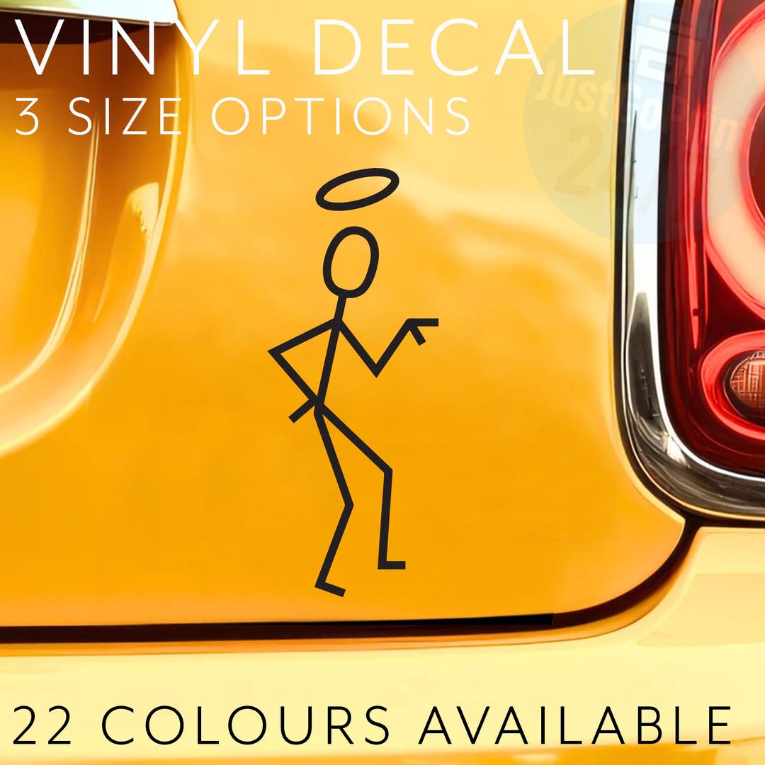 The Saint Stickman Vinyl Decal Car Window Laptop Sticker - 3 Sizes - 22 ...