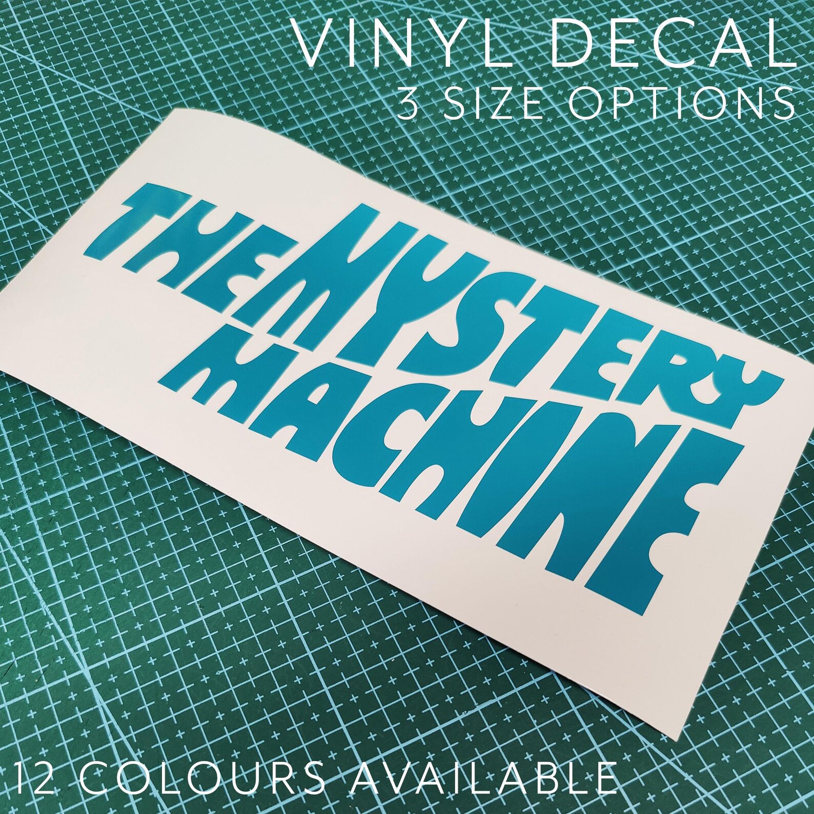 Mystery Machine Scooby Doo Window Bumper Van Laptop Sticker - 3 Sizes ...