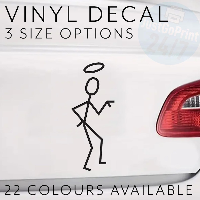 The Saint Stickman Vinyl Decal Car Window Laptop Sticker - 3 Sizes - 22 ...