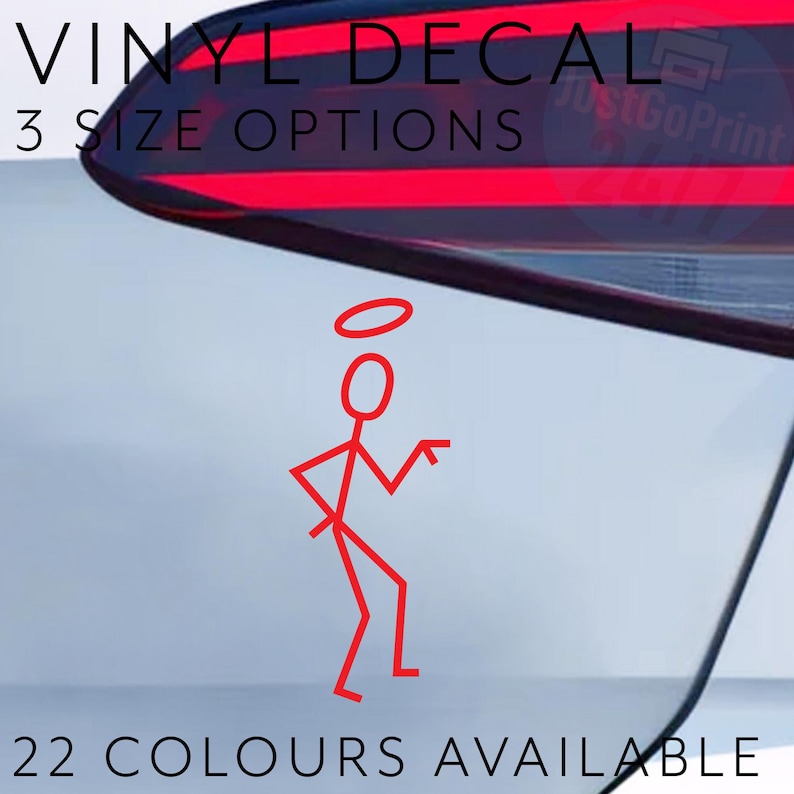 The Saint Stickman Vinyl Decal Car Window Laptop Sticker - 3 Sizes - 22 ...