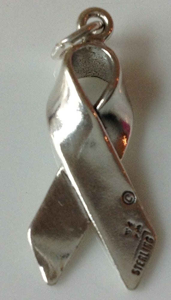 10 Sterling Silver Awareness Ribbons - Etsy