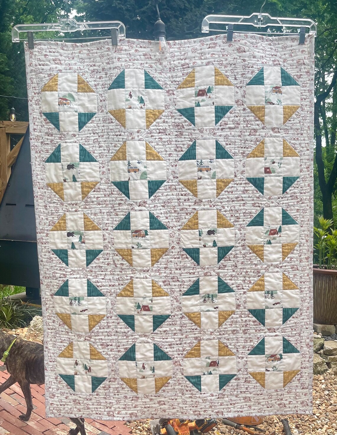 Adorable Woodland Creature Camping Baby Crib Shoo Fly Quilt - Etsy