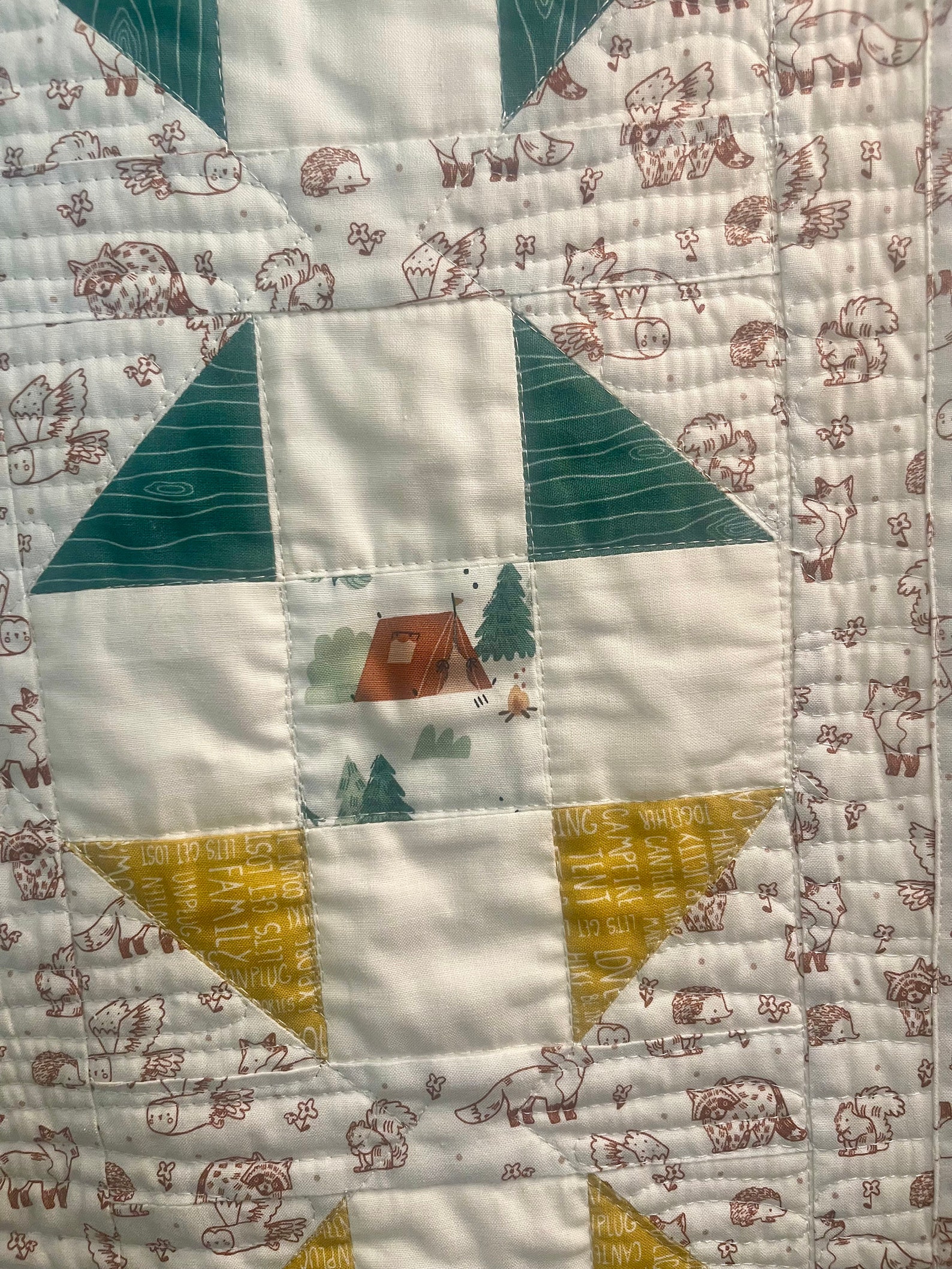 Adorable Woodland Creature Camping Baby Crib Shoo Fly Quilt - Etsy