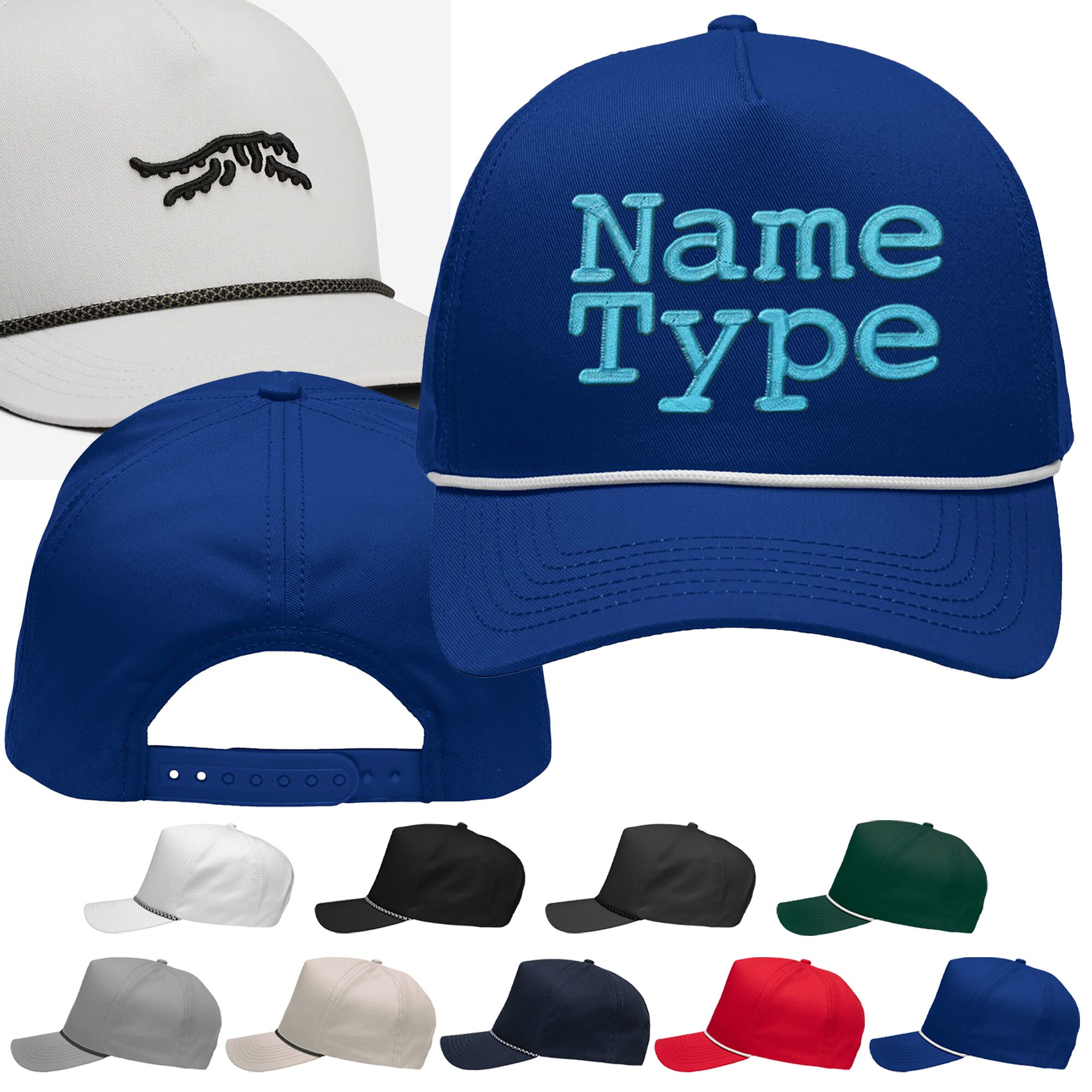 Rope Hat With Embroidery - High Quality Sportsman Cap, Trendy Modern ...