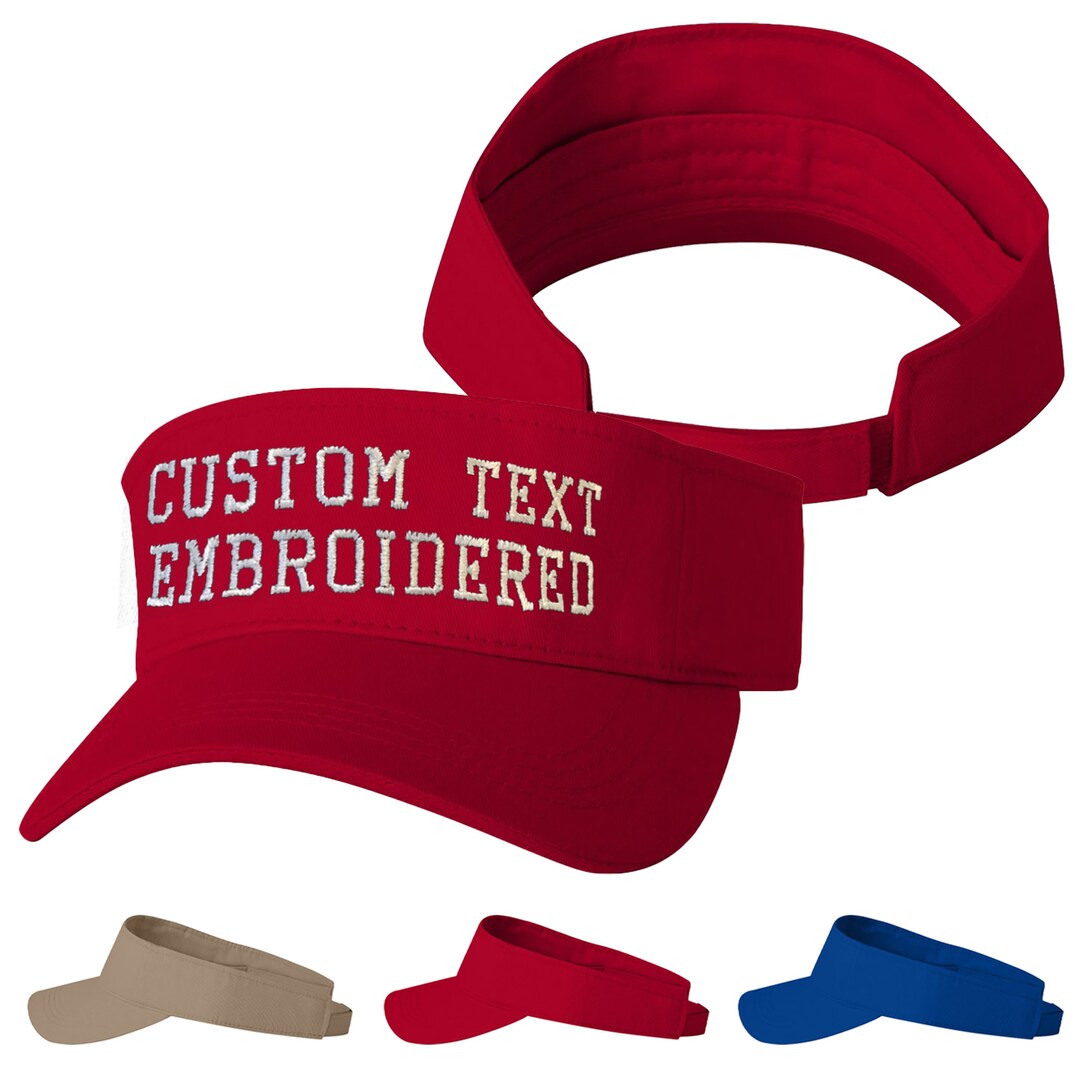 Sportsman Sandwich Visor Red, Khaki, Royal Blue Hook and Look ...