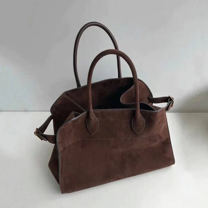 Minimalist Suede Tote Bags Luxury Leather Handbags for Women Top Handle ...