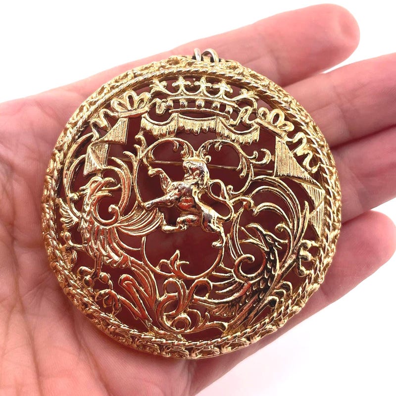 Heraldic Brooches Large - Etsy