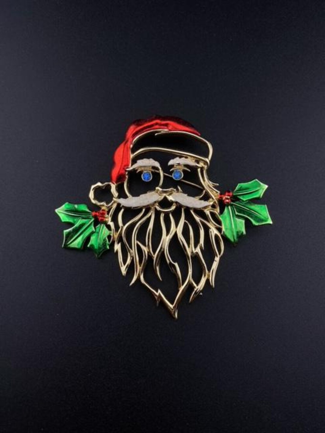 Large 1960s JJ Santa Brooch - Etsy