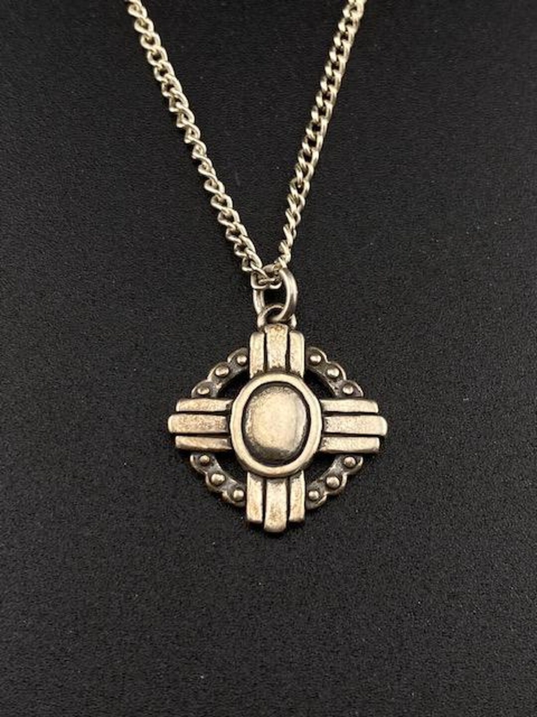 Gordon and Smith Sterling Zia Symbol Pendant - Etsy