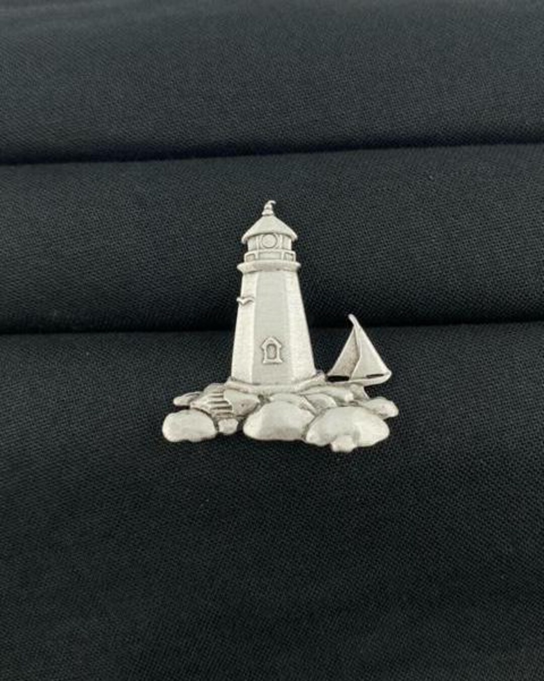 Vintage JJ Lighthouse Lapel Pin - Etsy