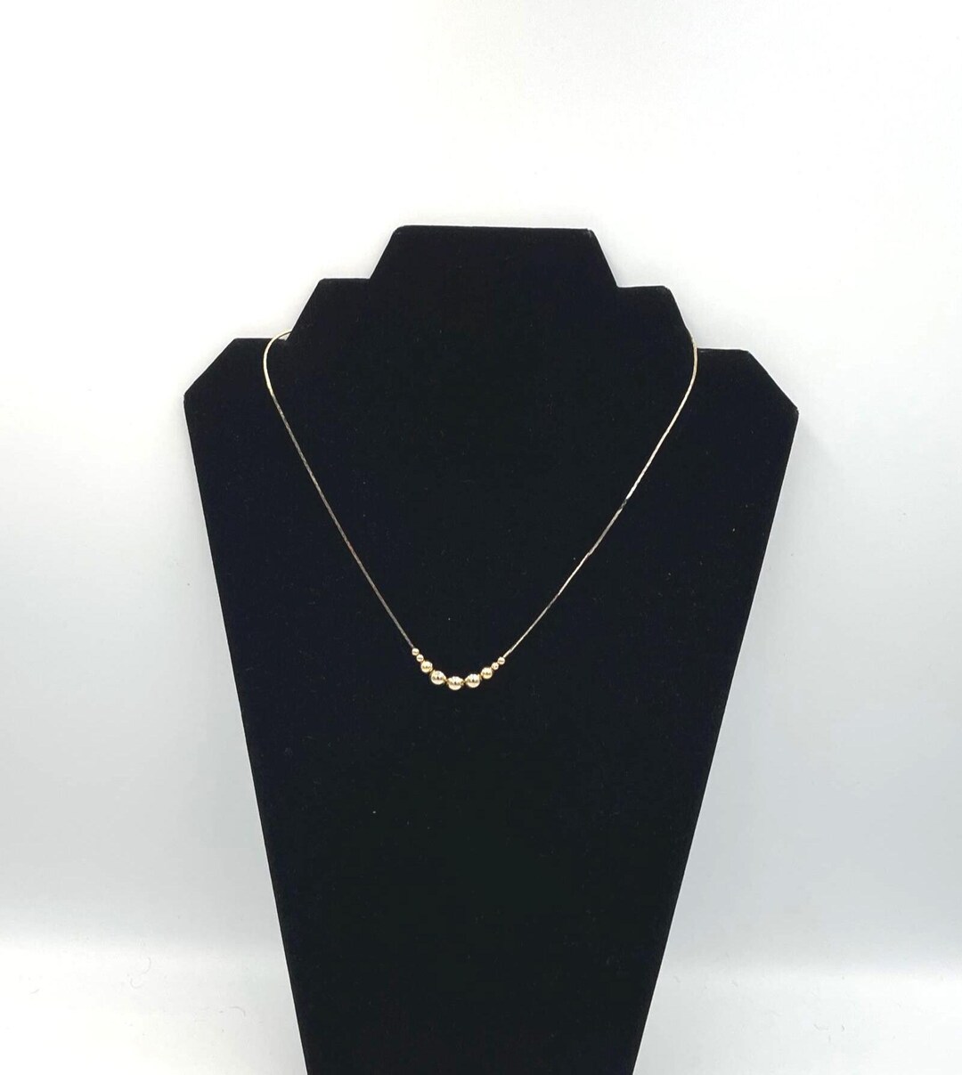 Vintage Gold Tone Graduated Floating Ball Cobra Chain Necklace - Etsy