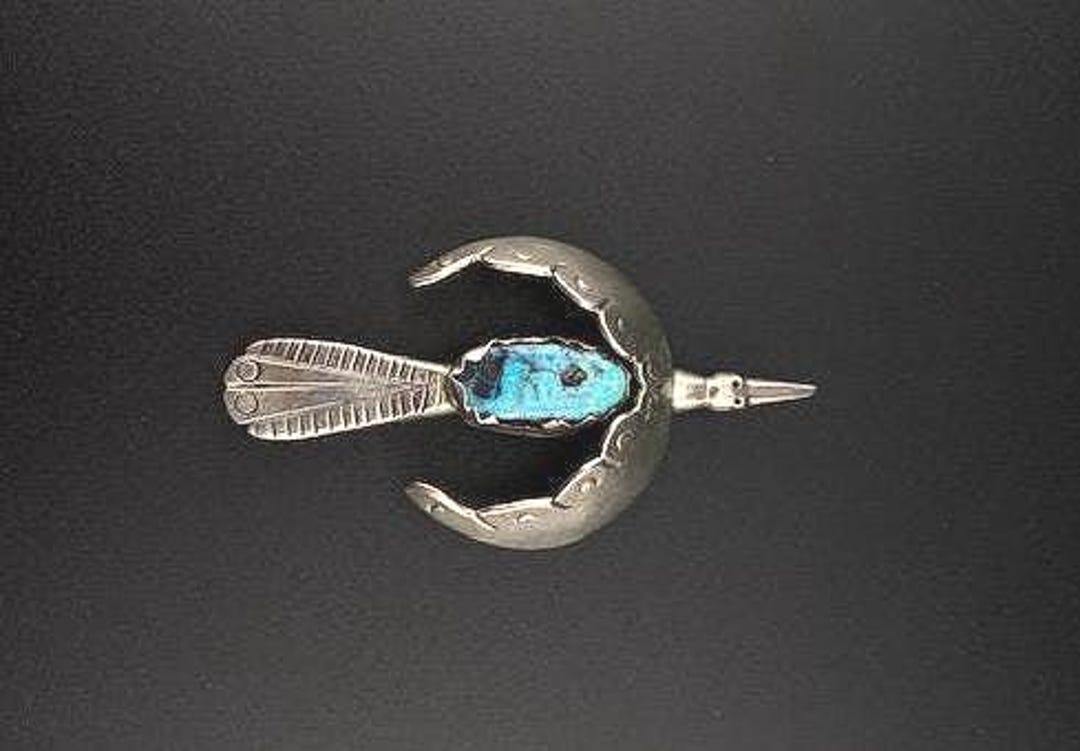Raymond Etsitty Peyote Bird Brooch - Etsy