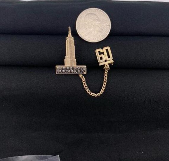 1960s Empire State Building Souvenir Pin - Gem