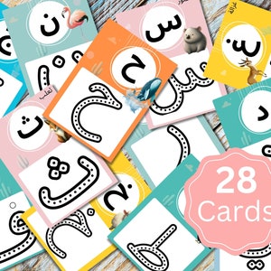 Tracing Arabic Letters, Alphabet Tracing, Tracing Arabic Flashcards ...