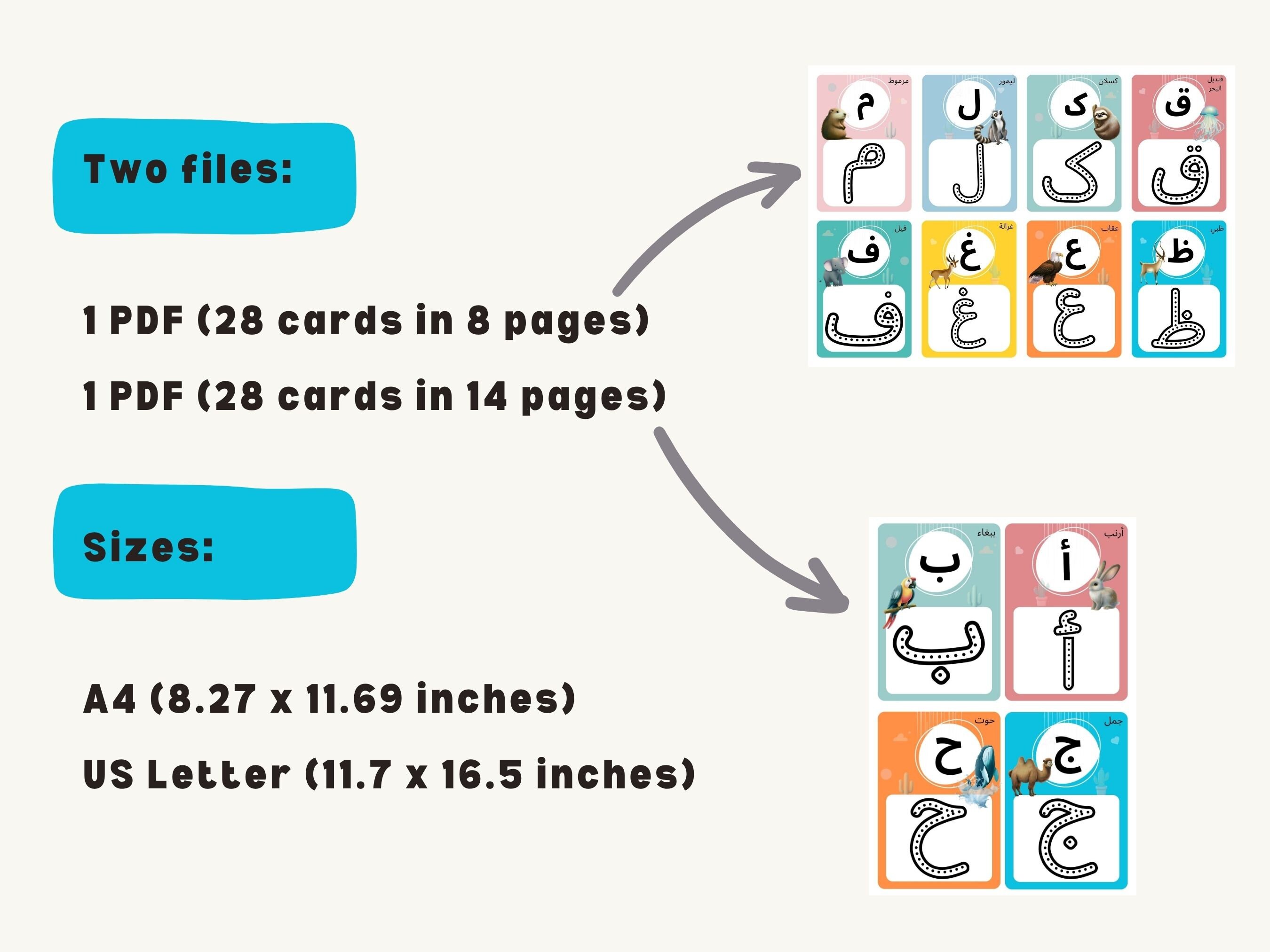 Tracing Arabic Letters, Alphabet Tracing, Tracing Arabic Flashcards ...