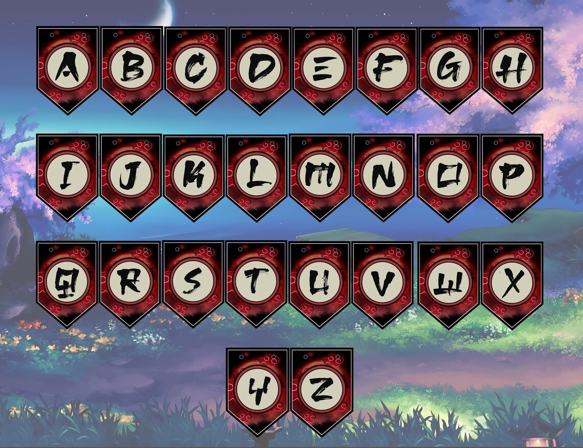 DIGITAL FILE. NARUTO Custom Printable Banner, Birthday, Any Occasion,instant Download, Boy, Girl ...