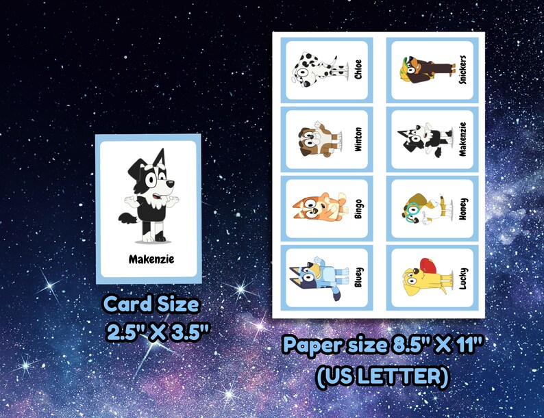 DIGITAL FILE .bluey Memory Card Game Printable, Matching Game, Matching ...